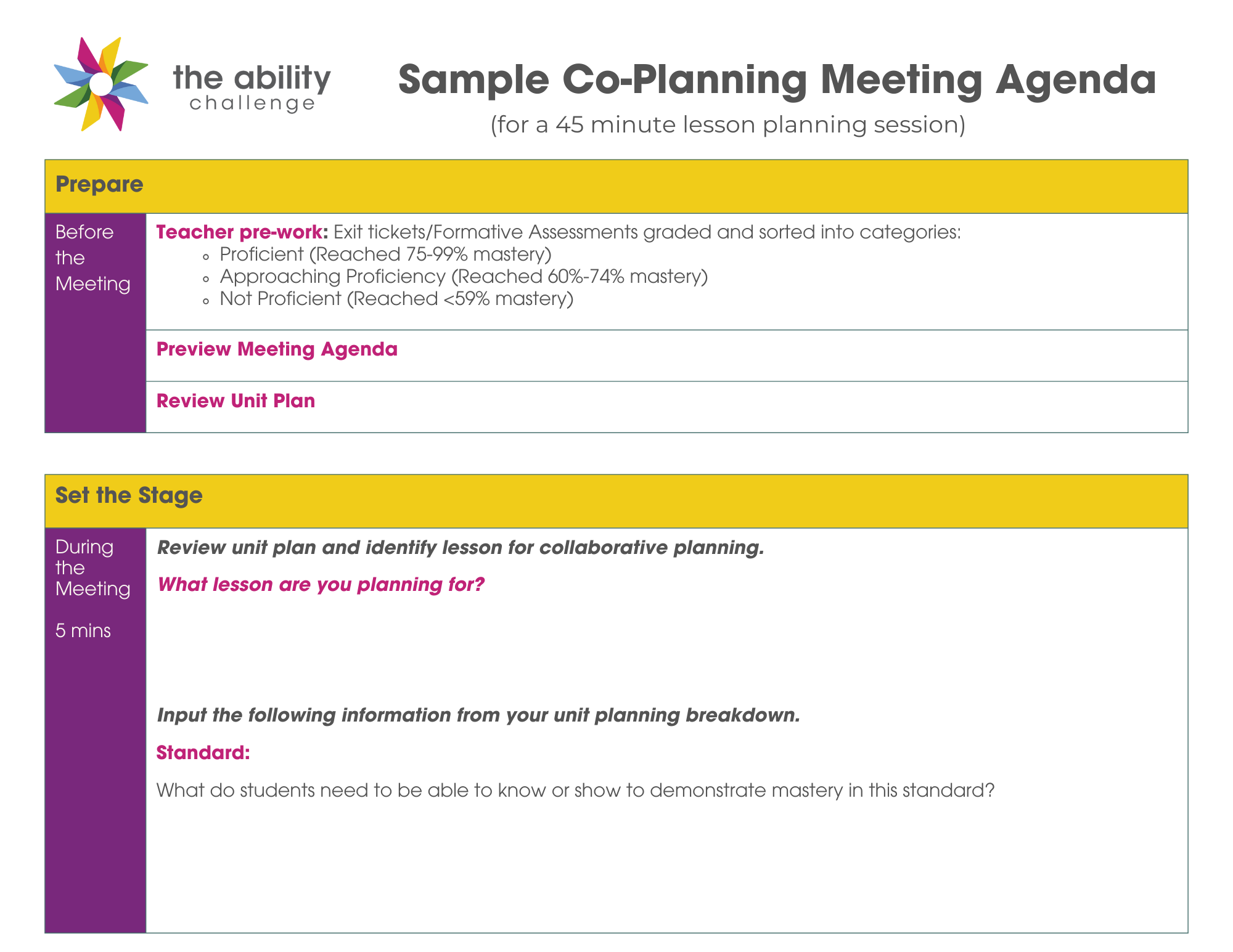Maximizing Student Success: The Pivotal Role of Collaborative Planning ...